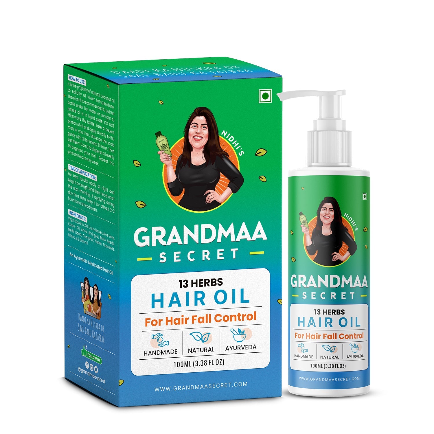 Buy 13 Herbs Hair Oil Nidhis Grandmaa Secret Hair Oil
